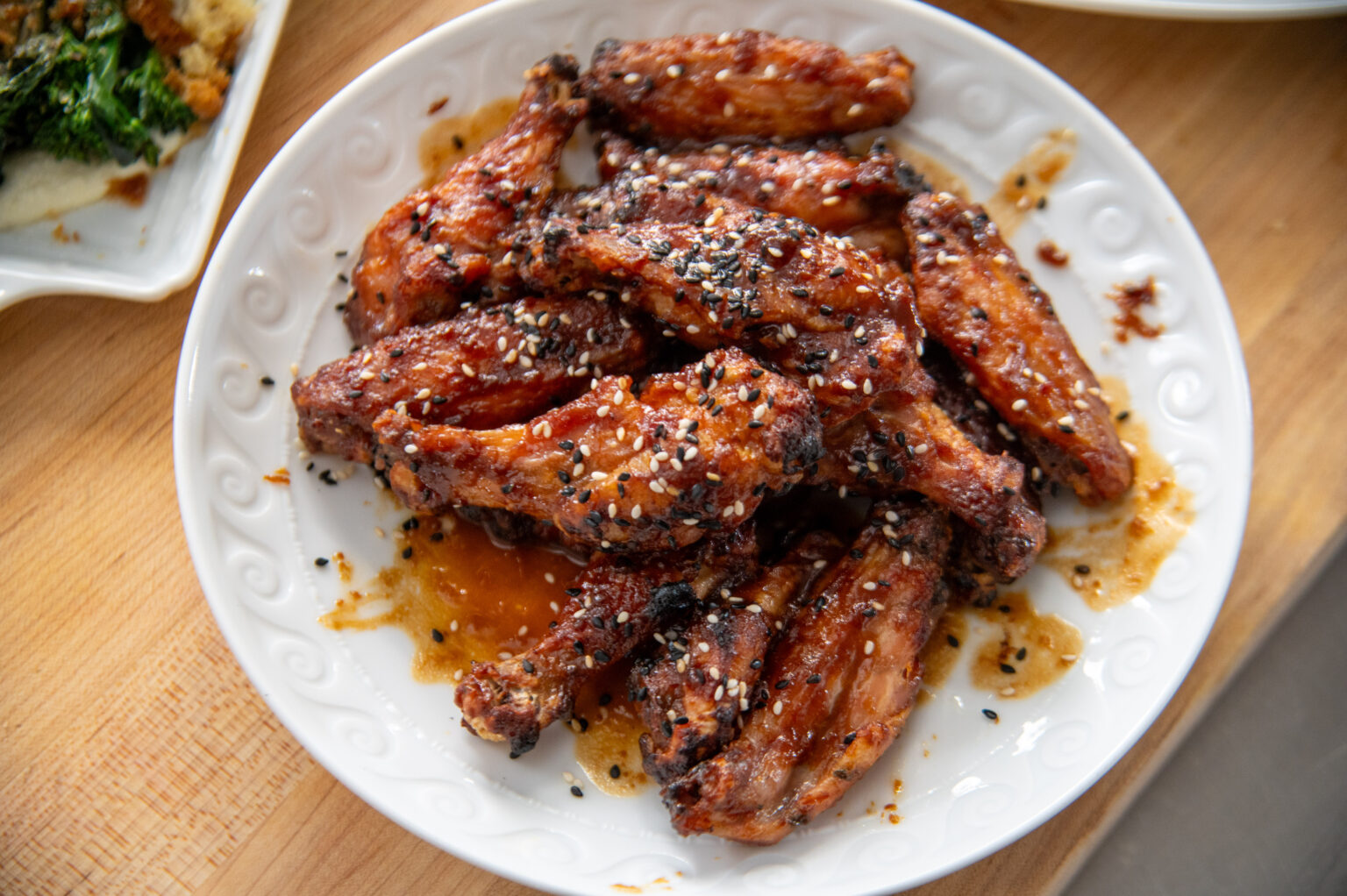 Chicken Wings with Miso-Honey Sauce > KET
